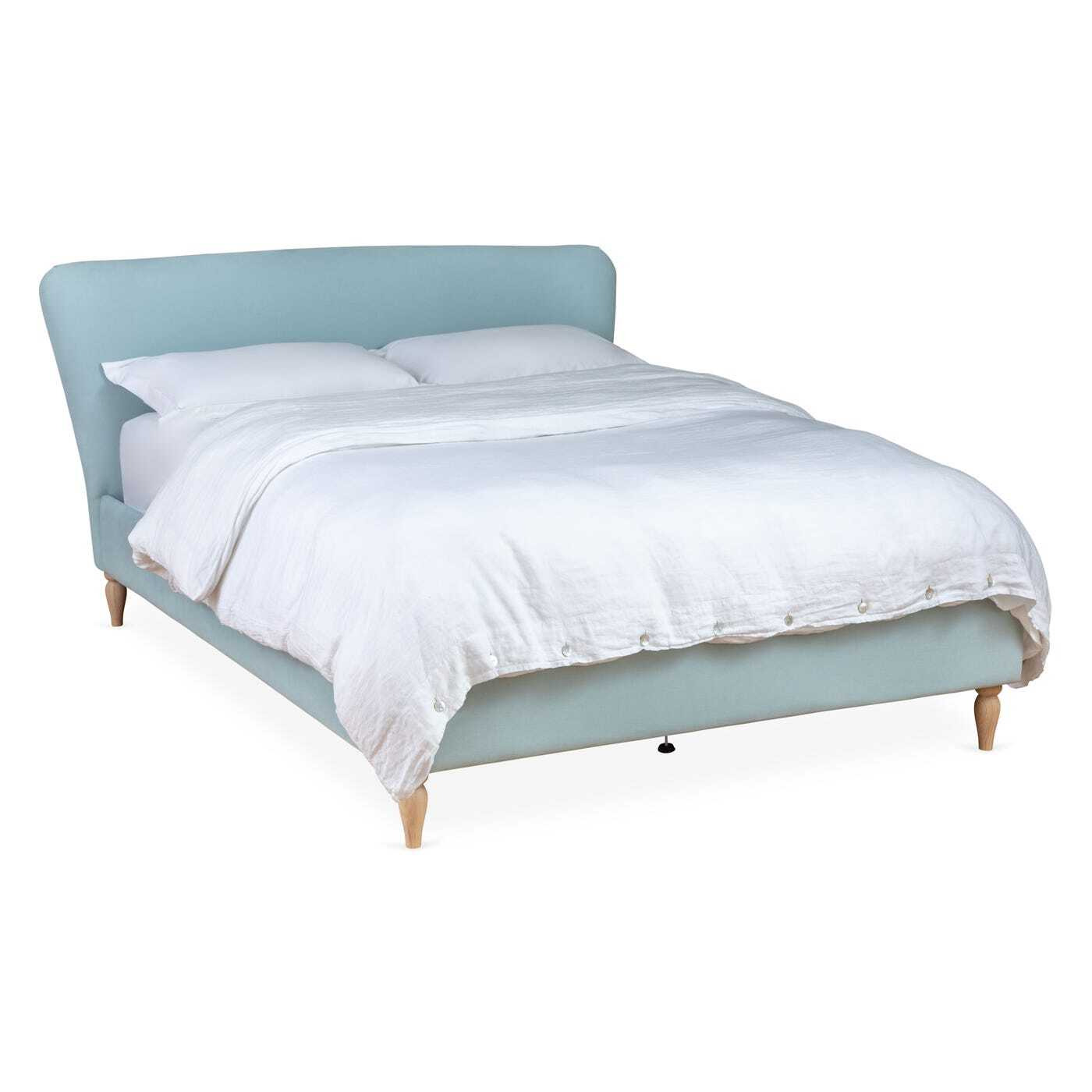 Heal's Darcey Bed Super King Texture Soot Natural Feet - Heal's UK ...