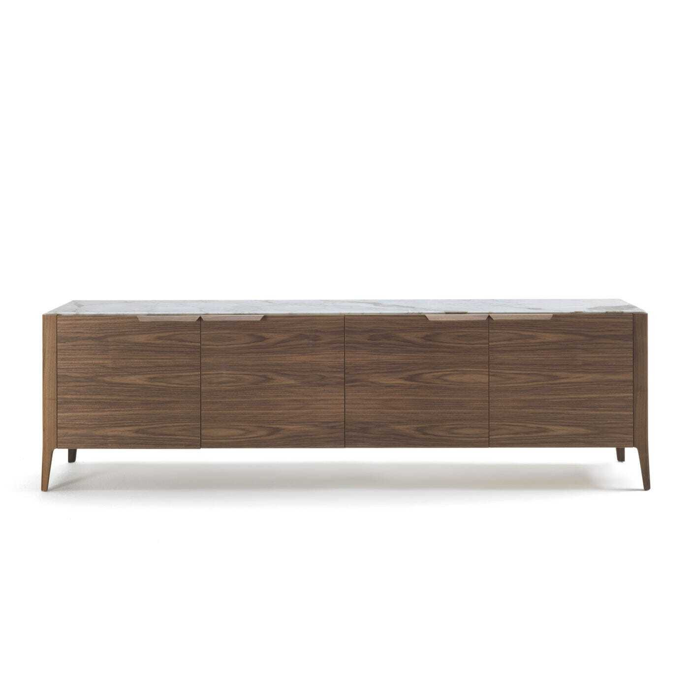 Porada Atlante 4 Sideboard Walnut & Calacatta Oro Marble by Heal's ...