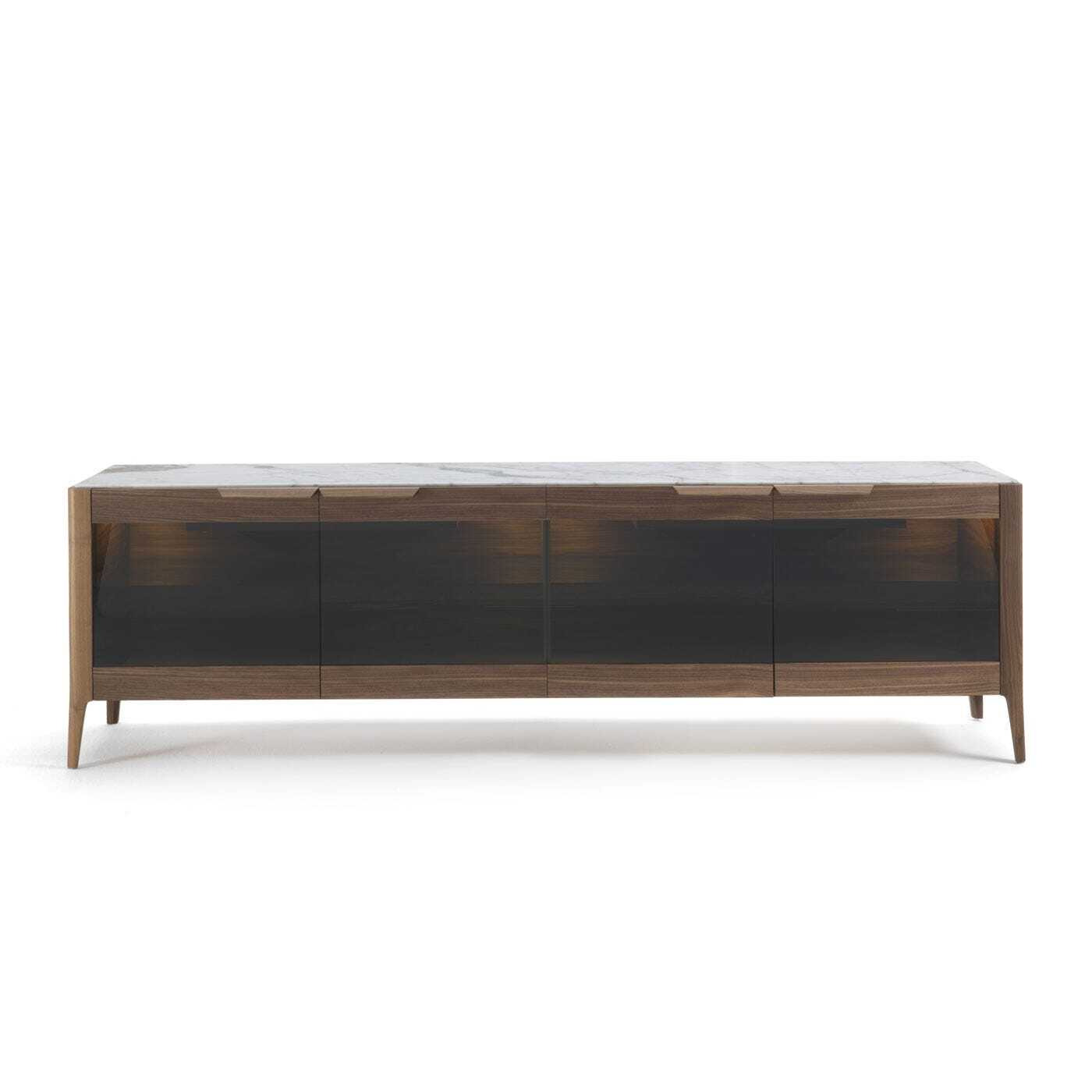Porada Atlante 5 Sideboard Walnut & Calacatta Oro Marble by Heal's ...