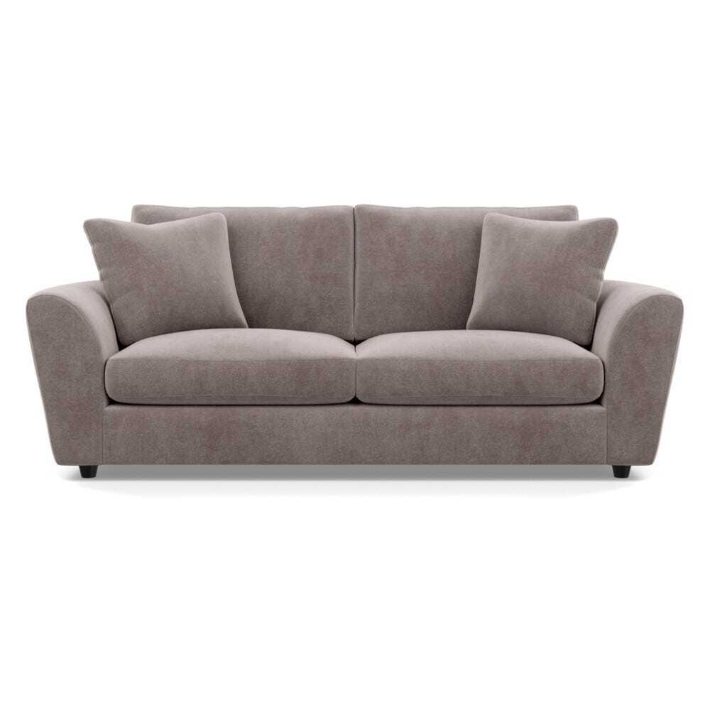 Heal's Snooze 4 Seater Sofa Smart Luxe Velvet Mushroom Black Feet by ...
