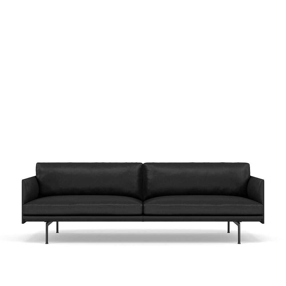 Muuto Outline 3 seater Kvadrat Remix Fabric Dark Blue 773 by Heal's ...