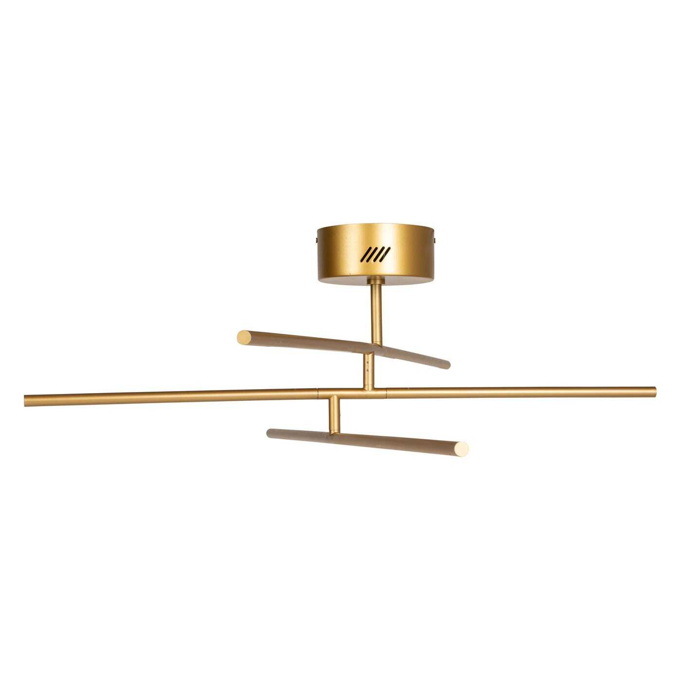 Heal's Saber LED Flush Chandelier Gold by Heal's | ufurnish.com