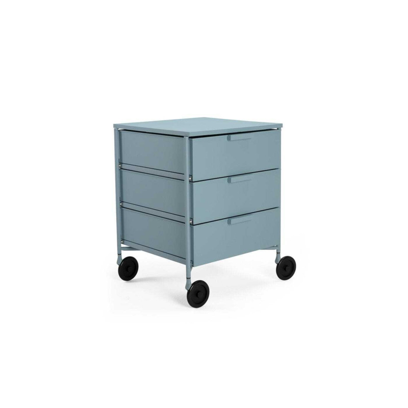 Kartell Mobil Matt 3 Drawers Storage System Pale Blue - Heal's UK ...