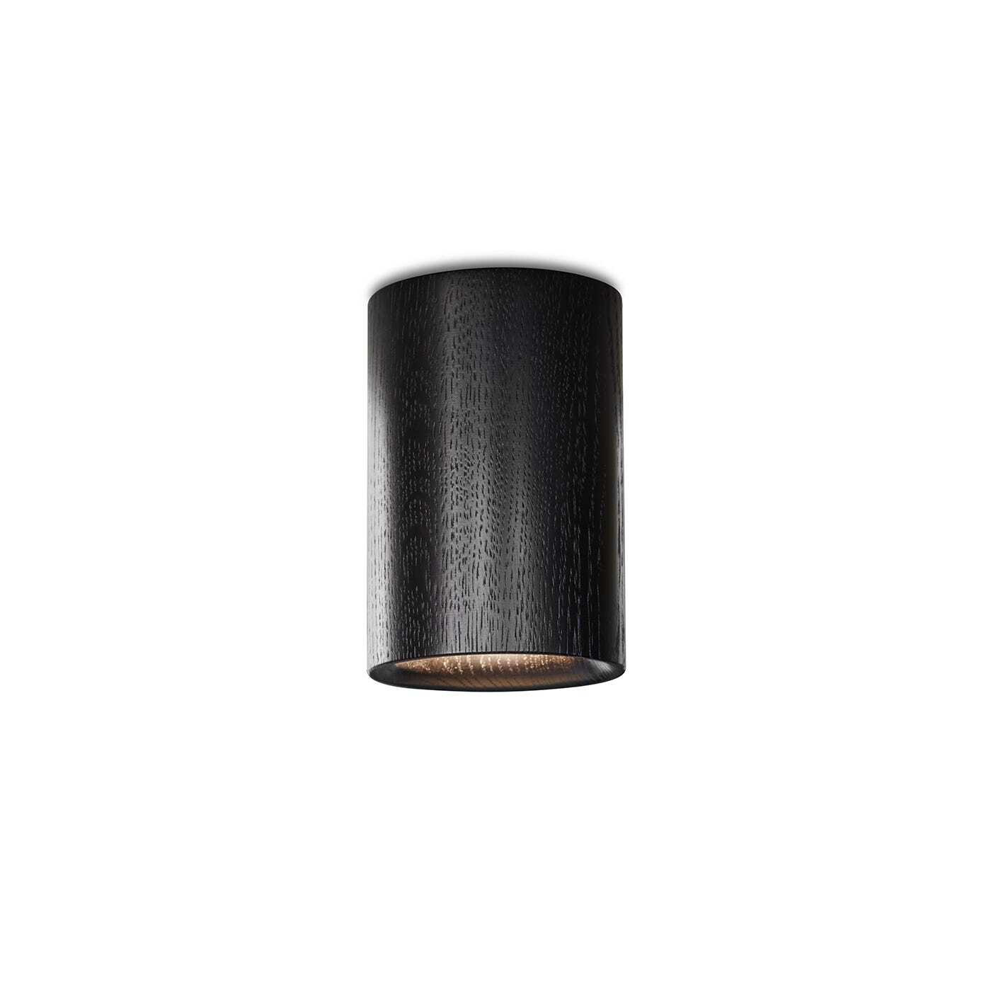 Case Solid Downlight Cylinder Black Stained Oak by Heal's | ufurnish.com