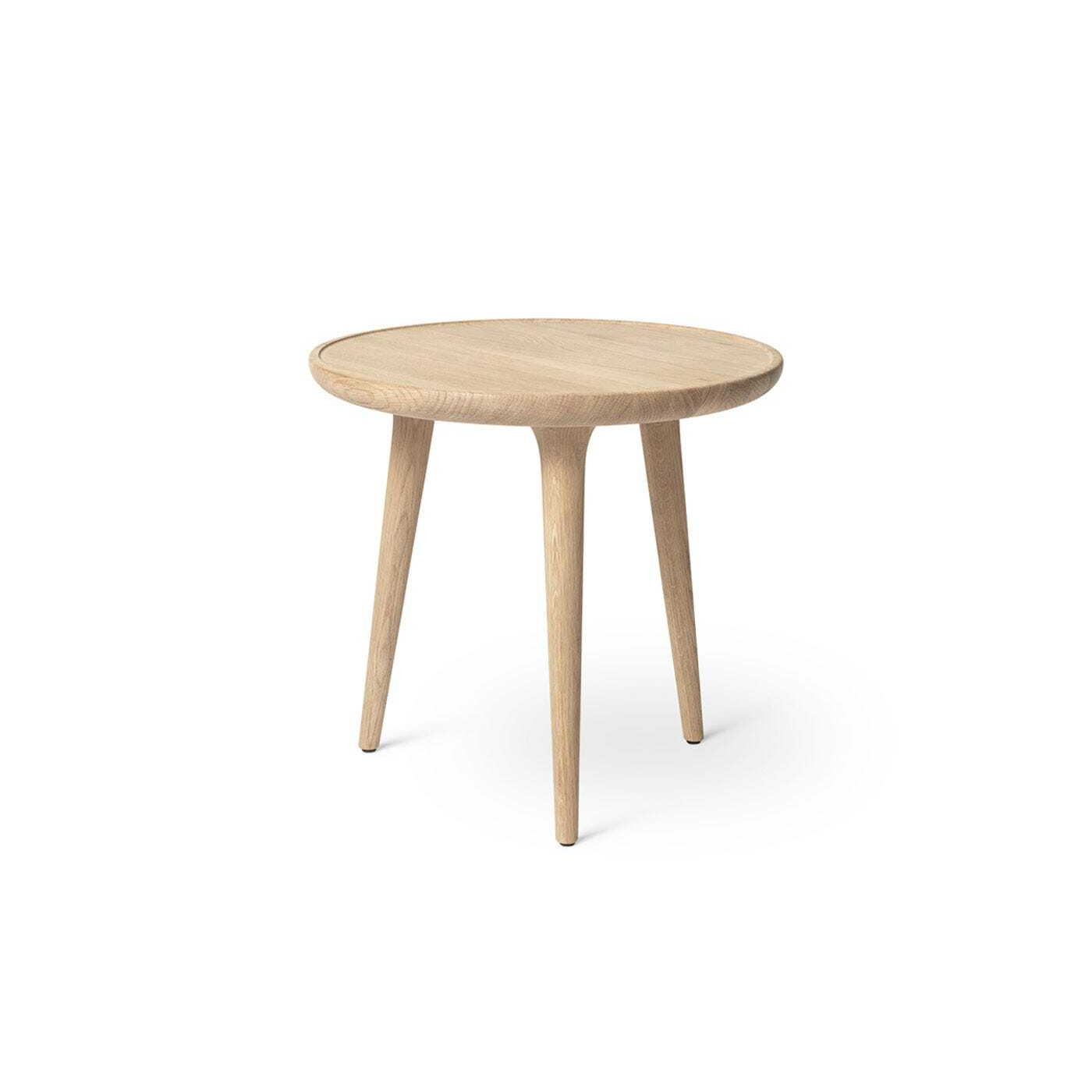 Mater Accent Side Table White Matt Lacquered Oak Small W45 x H42 by ...