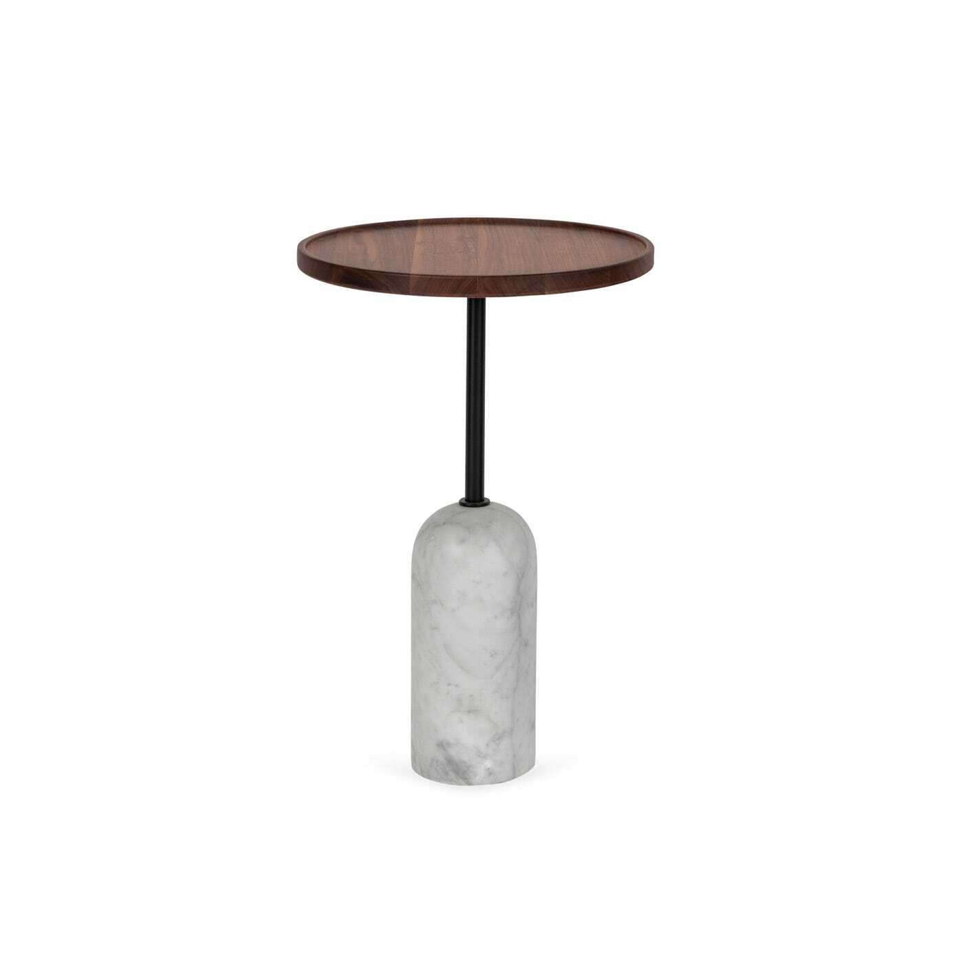 Porada Ekero Round Side Table Carrara White Marble Base by Heal's ...
