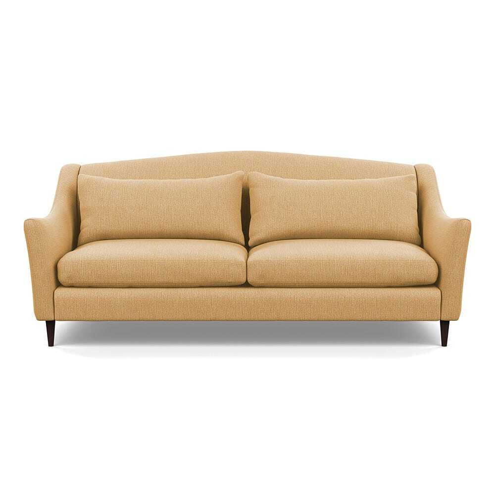 Heal's Somerset 4 Seater Sofa Smart Linen Sand Walnut Stained Feet by ...