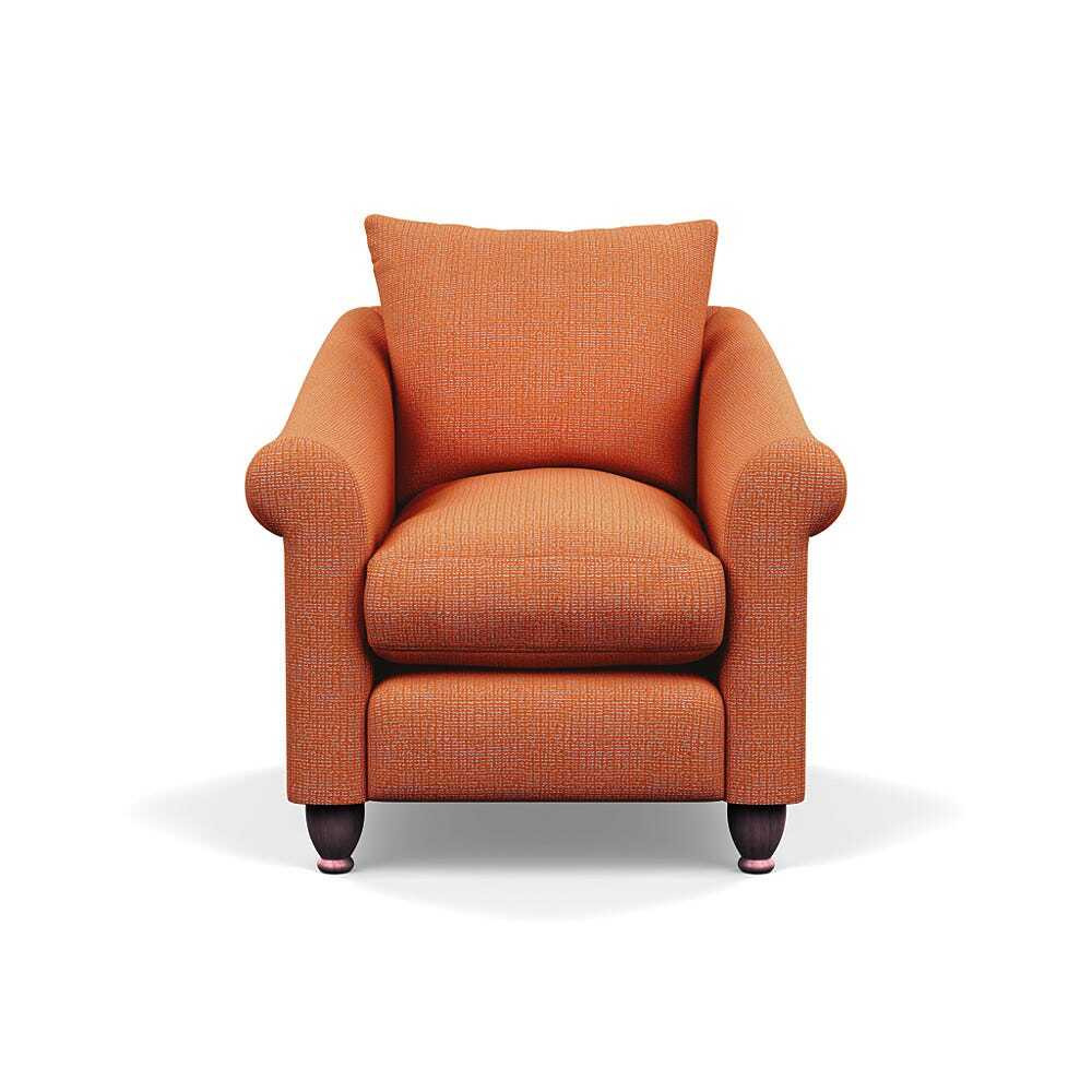 Heal's Devon Armchair Tejo Recycled Zinnia Walnut Stained Feet by Heal ...