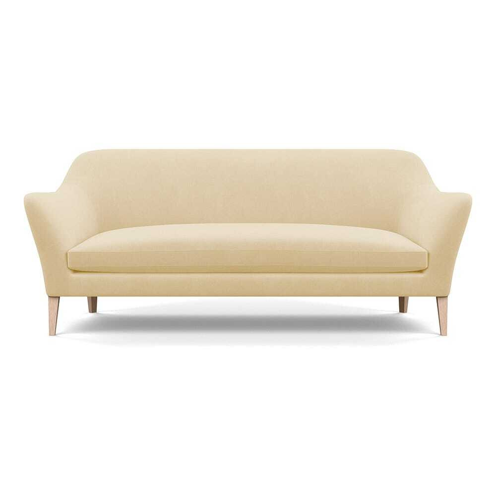 Heal's Wallis 4 Seater Sofa Smart Luxe Velvet Biscuit Natural Oak Feet ...