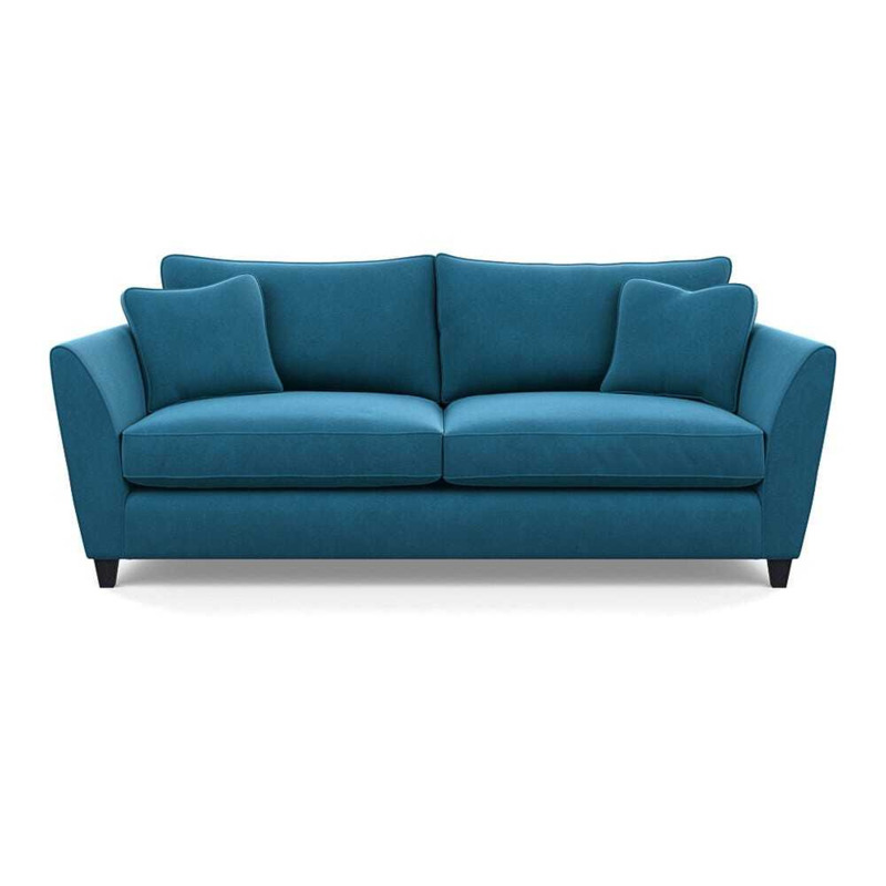 Heal's Torino 4 Seater Sofa Smart Velvet Ocean Black Feet by Heal's ...