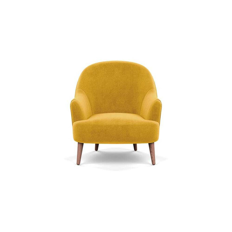 Heal's Elgin Chair Smart Luxe Velvet Canary Stained Feet by Heal's ...