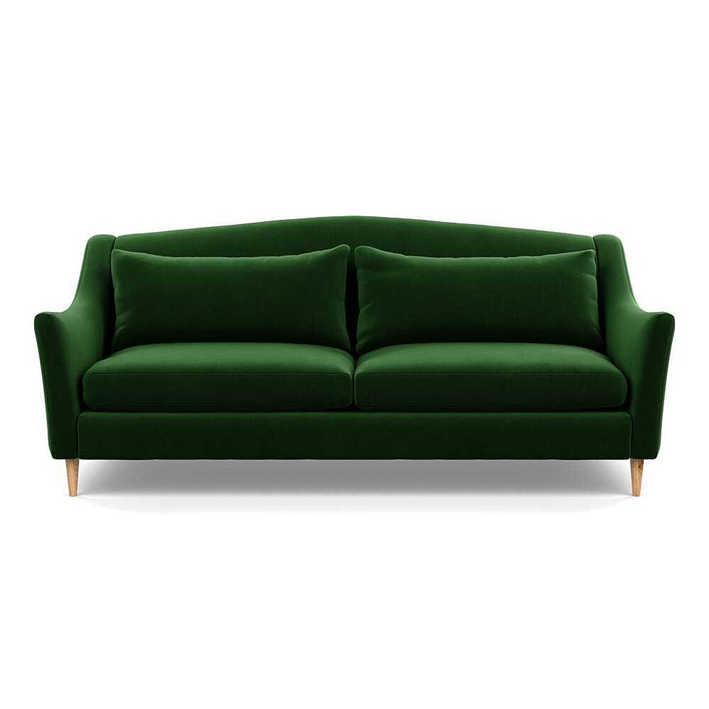 Heal's Somerset 4 Seater Sofa Smart Velvet Forest Natural Ash by Heal's ...