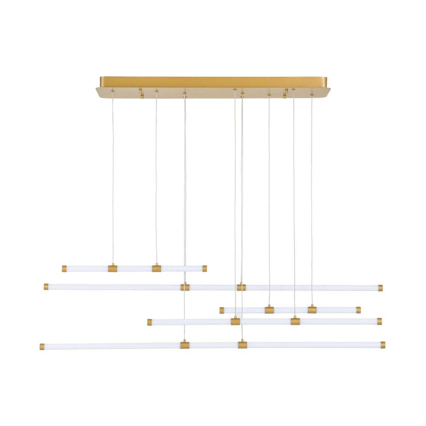 Heal's Tubular LED Linear Pendant Gold by Heal's | ufurnish.com