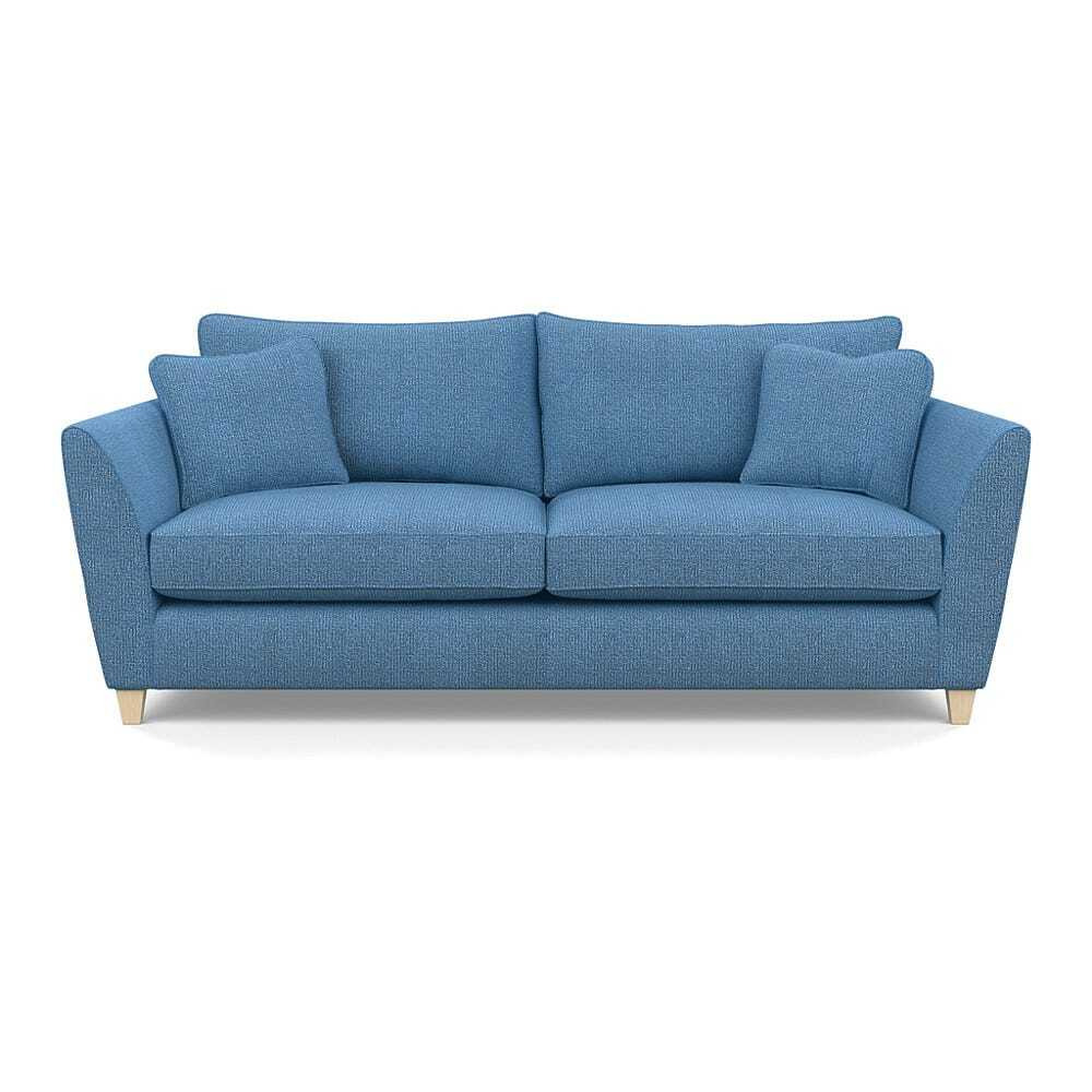 Heal's Torino 4 Seater Sofa Tejo Recycled Cobalt Natural Feet by Heal's ...