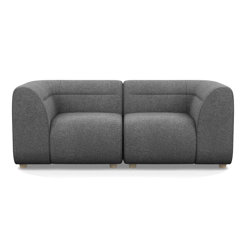 Heal's Lilli 2 Seater Sofa Tejo Recycled Noir Natural Beech Feet by ...