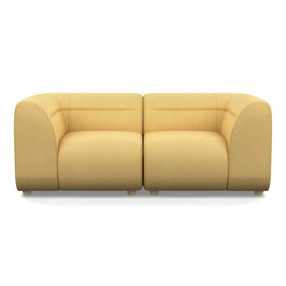 Heal's Lilli 2 Seater Sofa Tejo Recycled Ochre Natural Beech Feet by ...