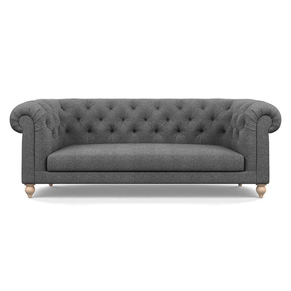 Heal's Fitzrovia 3 Seater Sofa Tejo Recycled Noir Natural Oak Feet by ...