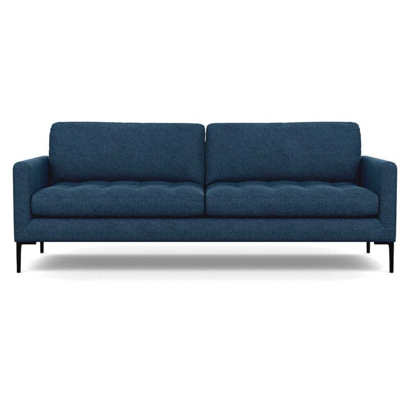 Heal's Eton 4 Seater Sofa Texture Ink Black Feet - Heal's UK Furniture ...