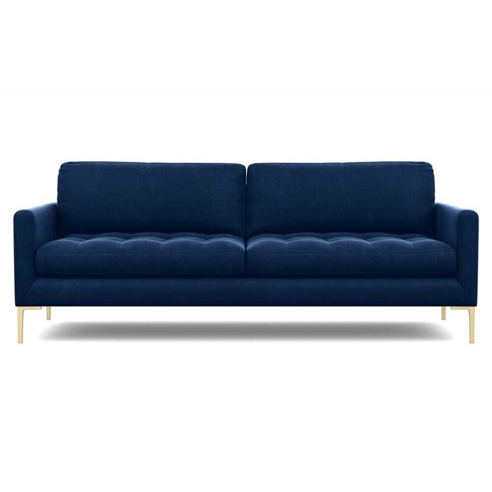Heal's Eton 4 Seater Sofa Velvet Teal Black Feet - Heal's UK Furniture ...