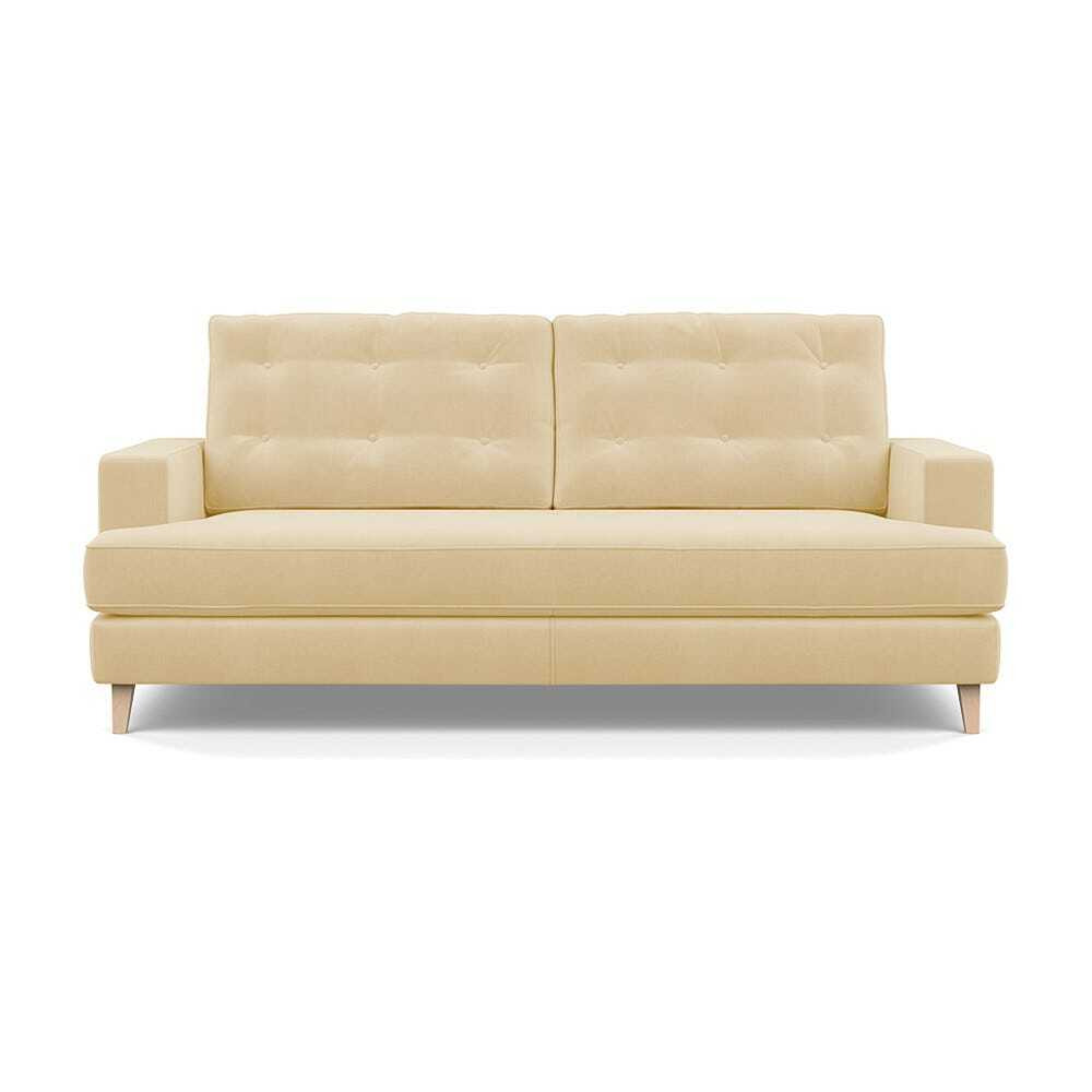 Heal's Mistral 3 Seater Sofa Smart Luxe Velvet Biscuit Natural Feet ...