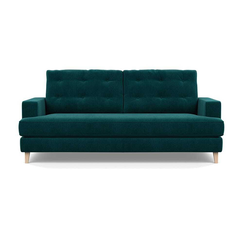 Heal's Mistral 3 Seater Sofa Smart Luxe Velvet Ocean Natural Feet ...