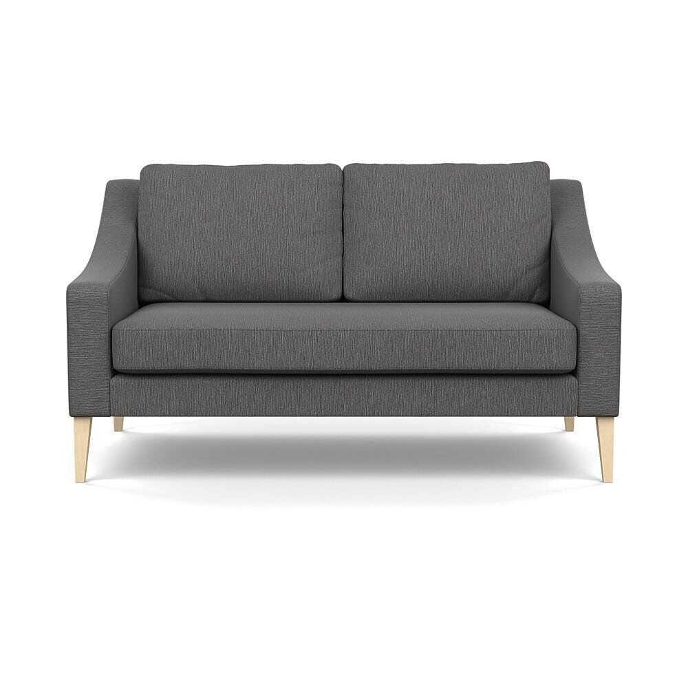 Heal's Richmond 2 Seater Sofa Smart Linen Mix Grey Natural Ash Feet ...