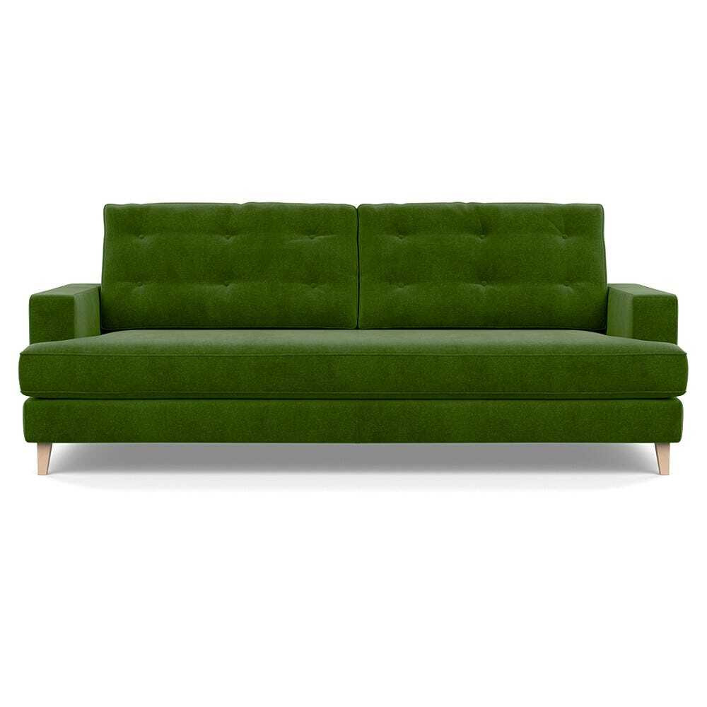 Heal's Richmond 3 Seater Sofa Smart Linen Mix Maroon Tinted Ash Feet by ...