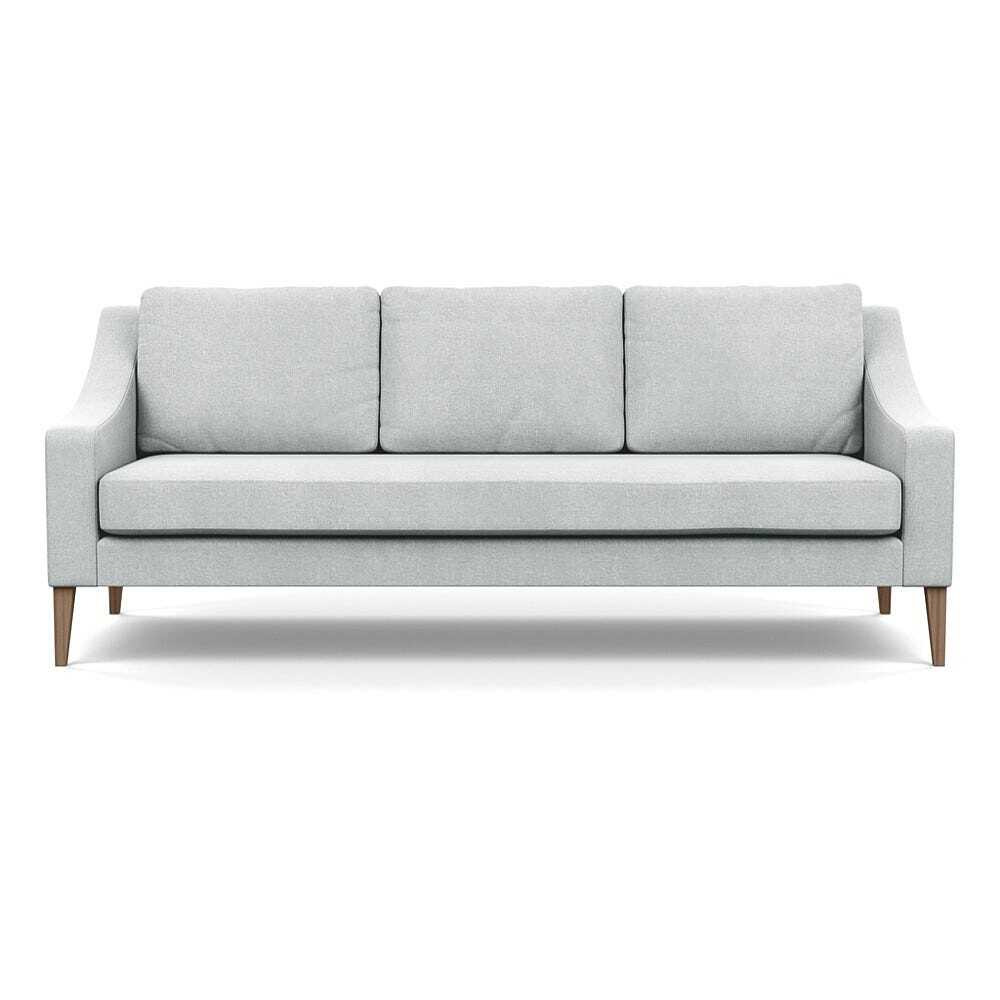 Heal's Richmond 4 Seater Sofa Broad Weave Tin Walnut Feet - Heal's UK ...