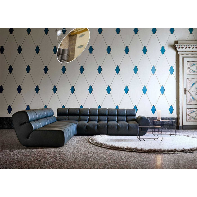 Amura Palmo Corner Sofa Leather Daino 004 by Heal's | ufurnish.com