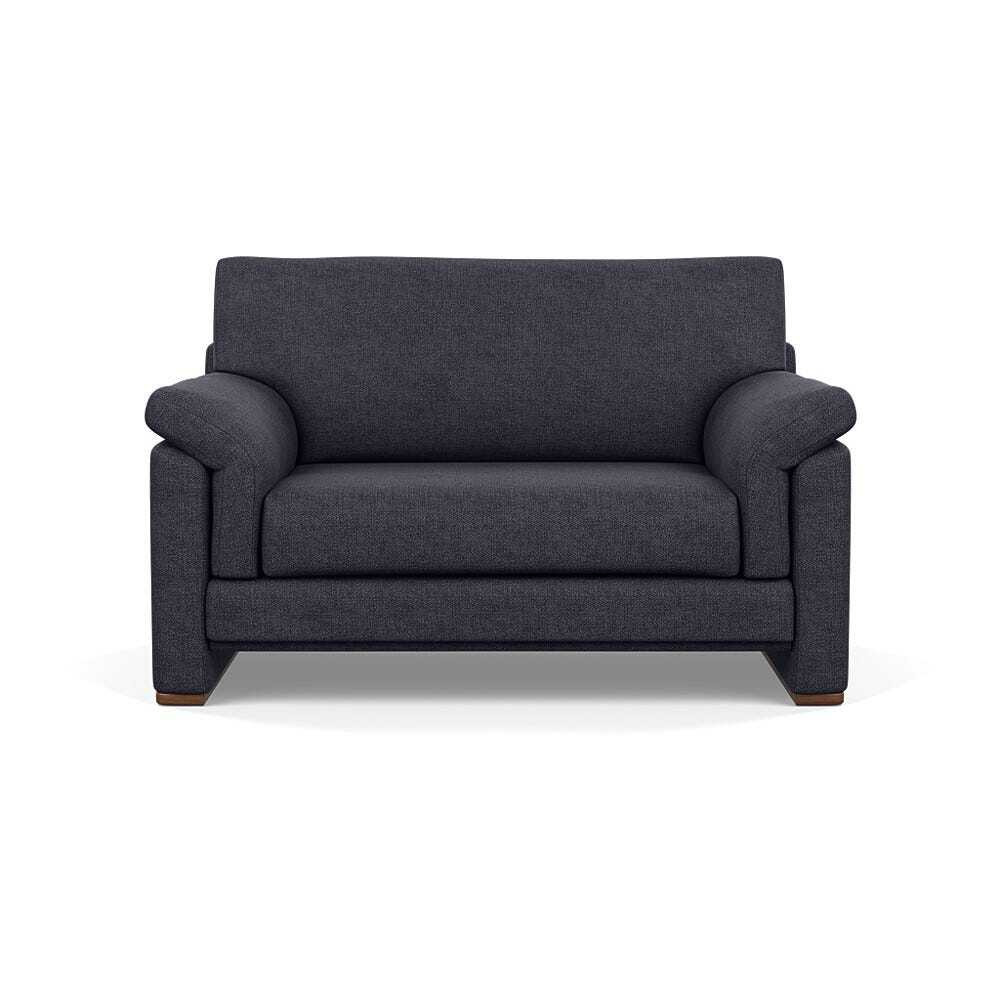 Heal's Paris II Loveseat Texture Soot Walnut Stained Feet - Heal's UK ...