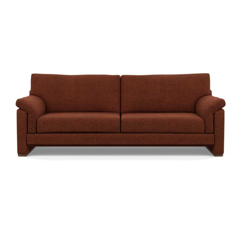 Heal's Paris II 4 Seater Sofa Texture Limestone Walnut Stained Feet ...