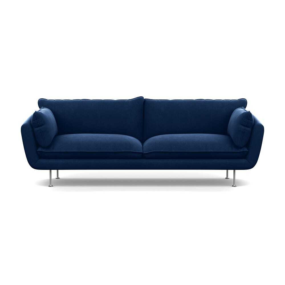 Heal's Allora 4 Seater Sofa Smart Luxe Velvet Mushroom Black Feet ...