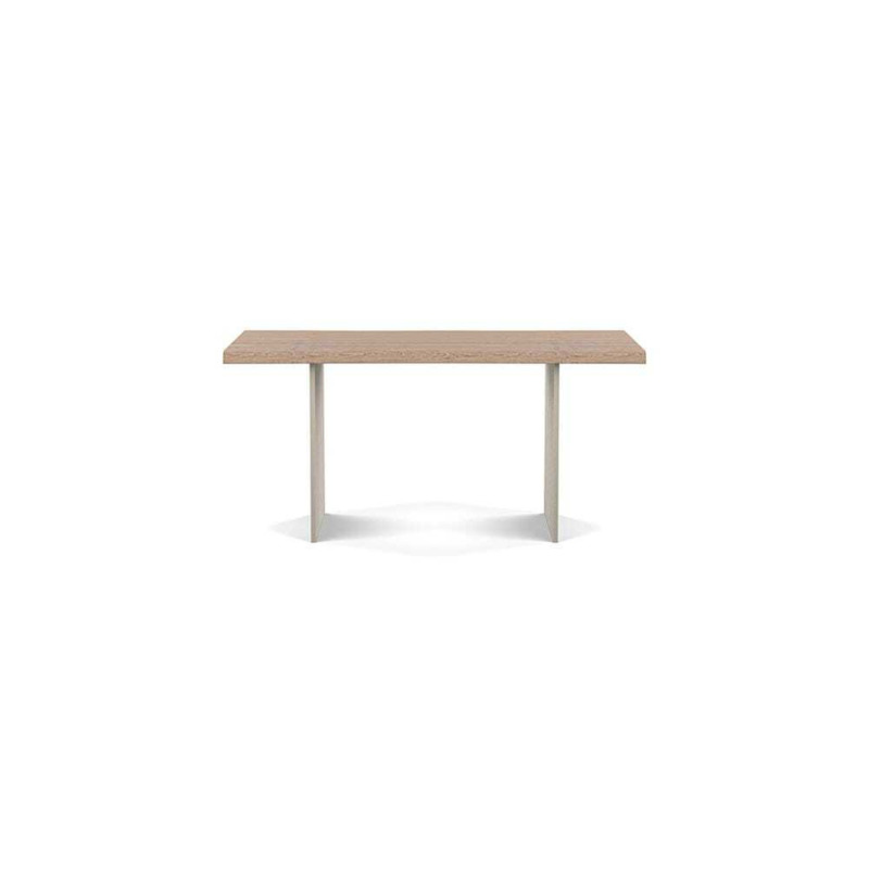 Heal's Berlin Dining Table 160x90cm Grey Oak Natural Edge Filled ...