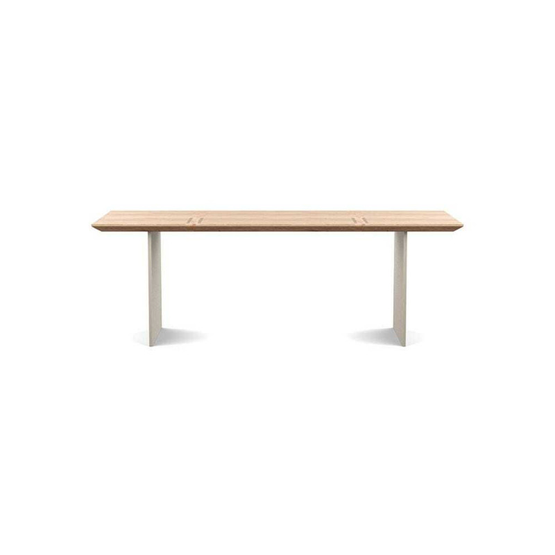 Heal's Berlin Dining Table 220x90cm White Oak Chamfered Edge Filled ...