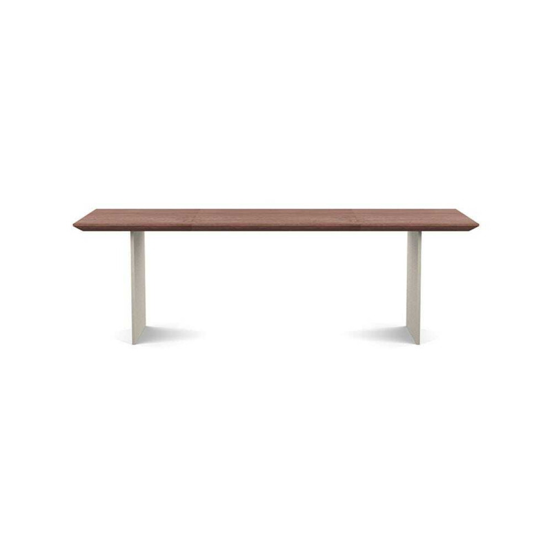 Heal's Berlin Dining Table 240x100cm Smoked Oak Chamfered Edge Filled ...