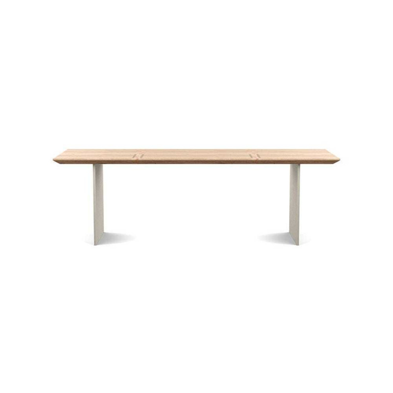 Heal's Berlin Dining Table 240x90cm White Oak Chamfered Edge Filled ...