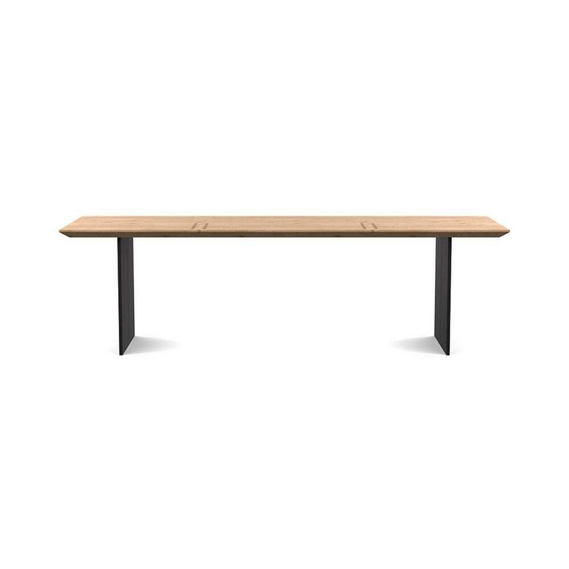 Heal's Berlin Dining Table 260x90cm Blonde Oak Chamfered Edge Filled ...