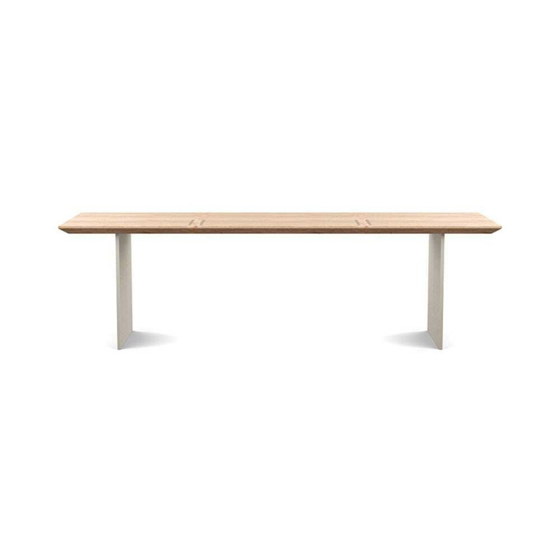 Heal's Berlin Dining Table 260x90cm White Oak Chamfered Edge Not Filled ...