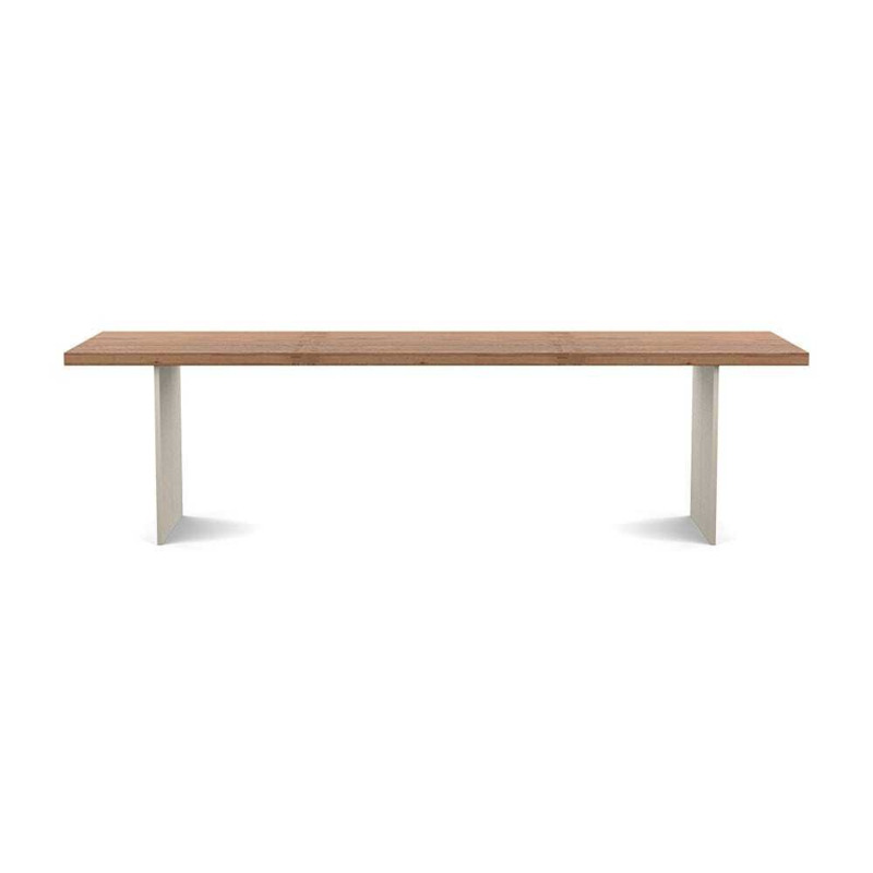 Heal's Berlin Dining Table 280x90cm Smoked Oak Straight Edge Filled ...