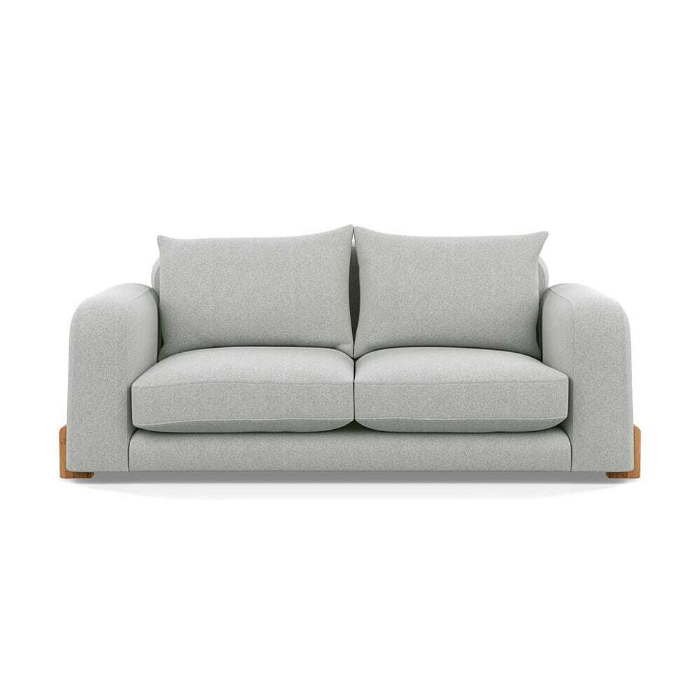 Heal's Nuvola 2 Seater Sofa Melton Wool Limestone Natural Oak Feet by ...