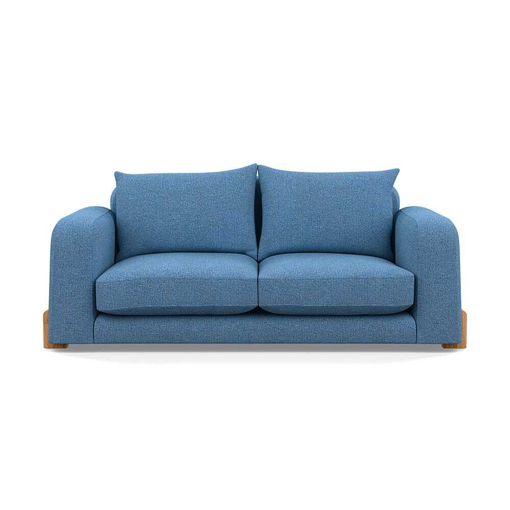 Heal's Nuvola 2 Seater Sofa Tejo Recycled Cobalt Natural Oak Feet by ...