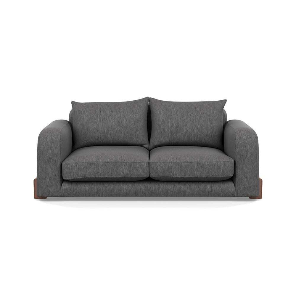 Heal's Nuvola 3 Seater Sofa Smart Linen Grey Walnut Stained Feet by ...