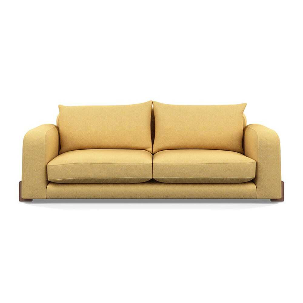 Heal's Nuvola 4 Seater Sofa Tejo Recycled Ochre Walnut Stained Feet by ...