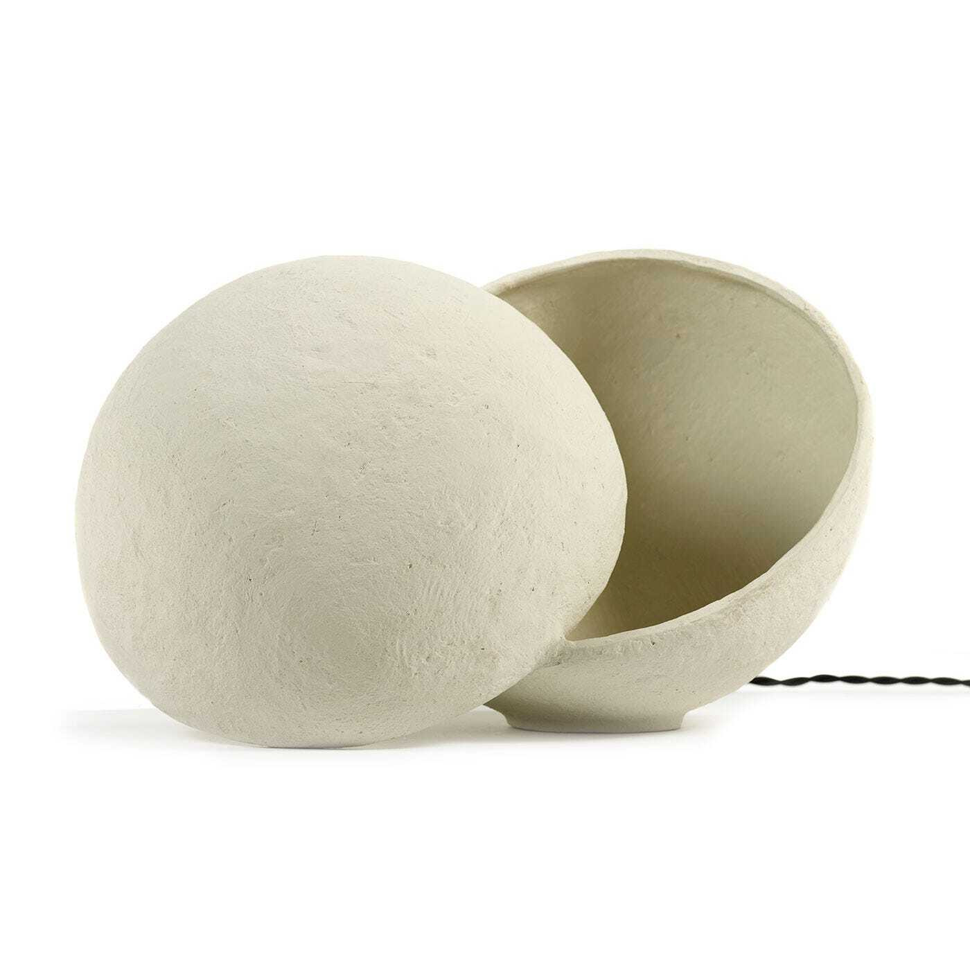 Serax Earth Table Lamp White Round by Heal's | ufurnish.com