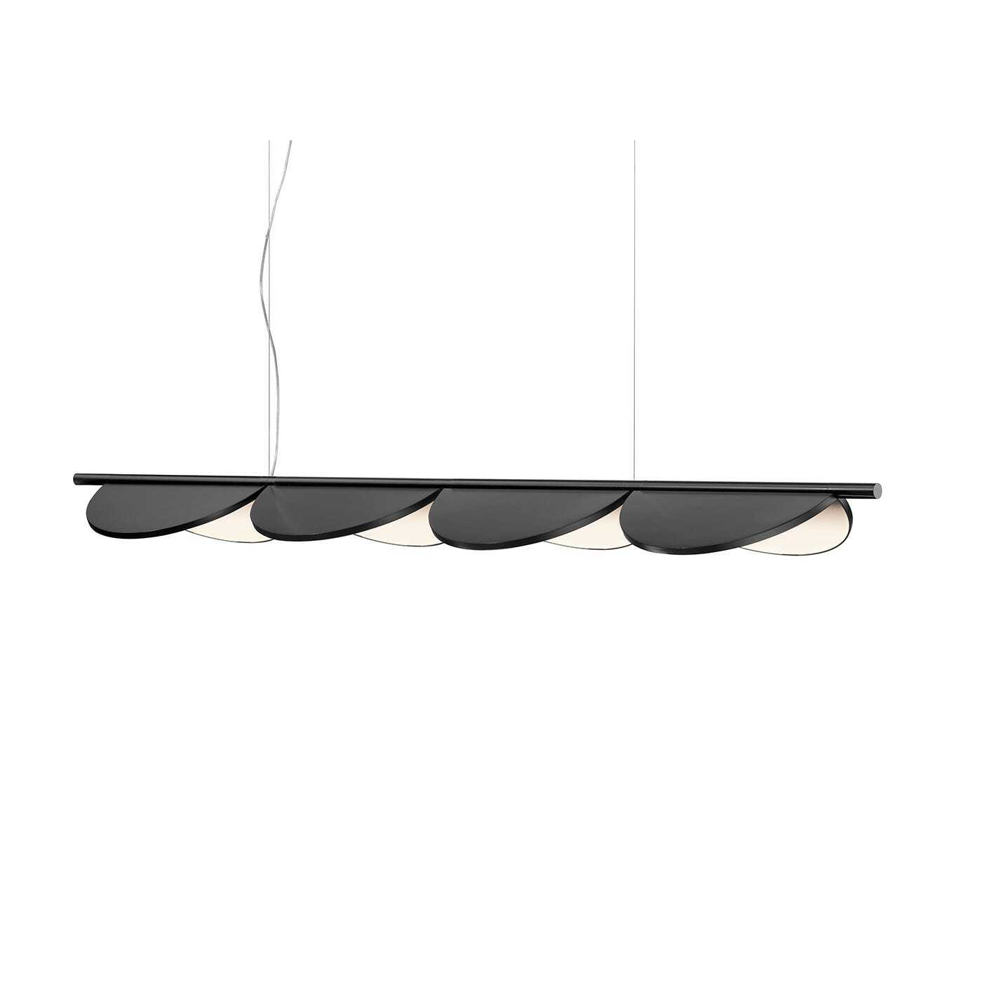Flos Almendra Linear LED Pendant Light S4 Anthracite by Heal's ...