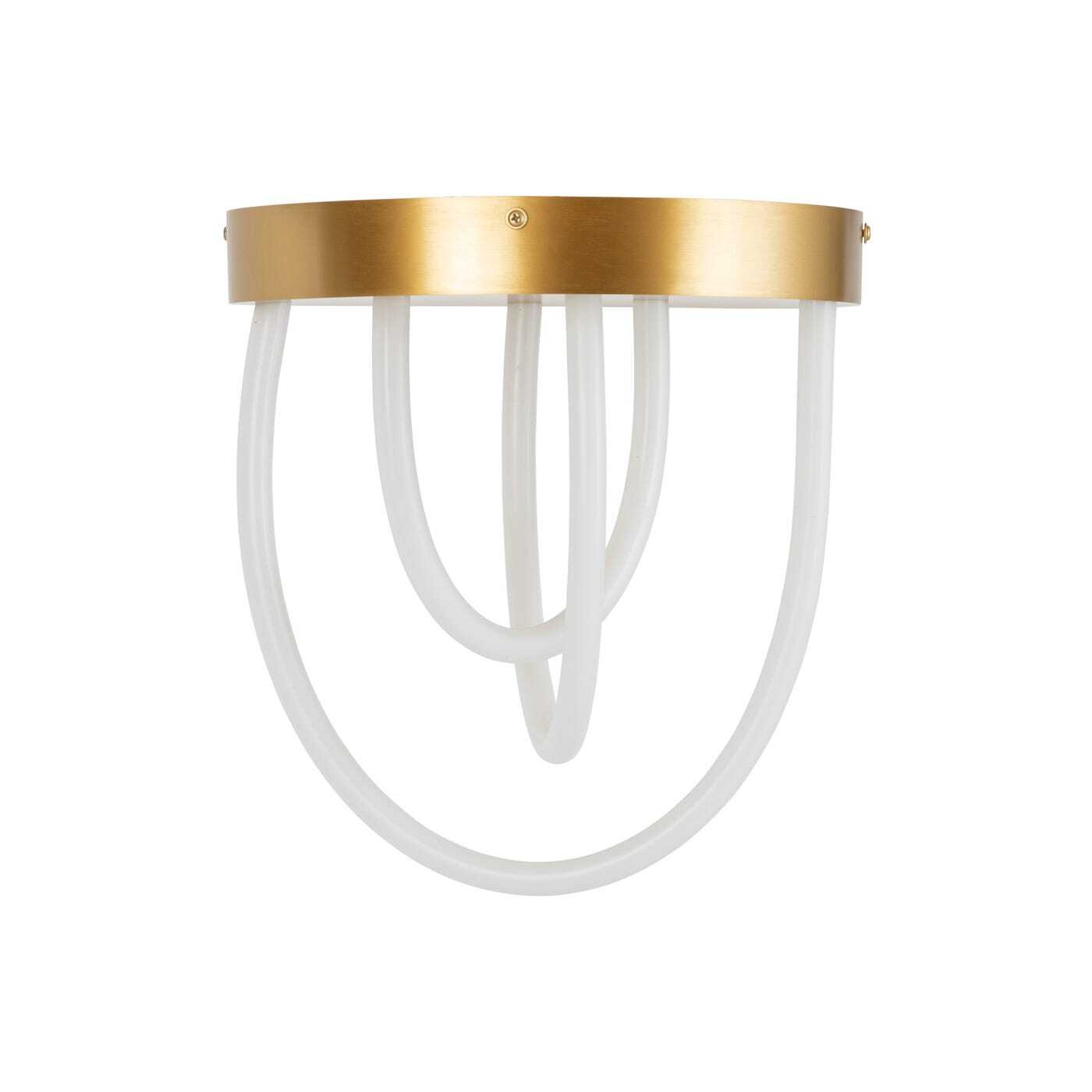 Heal's Wave LED Flush Ceiling Light Brushed Gold Small by Heal's ...