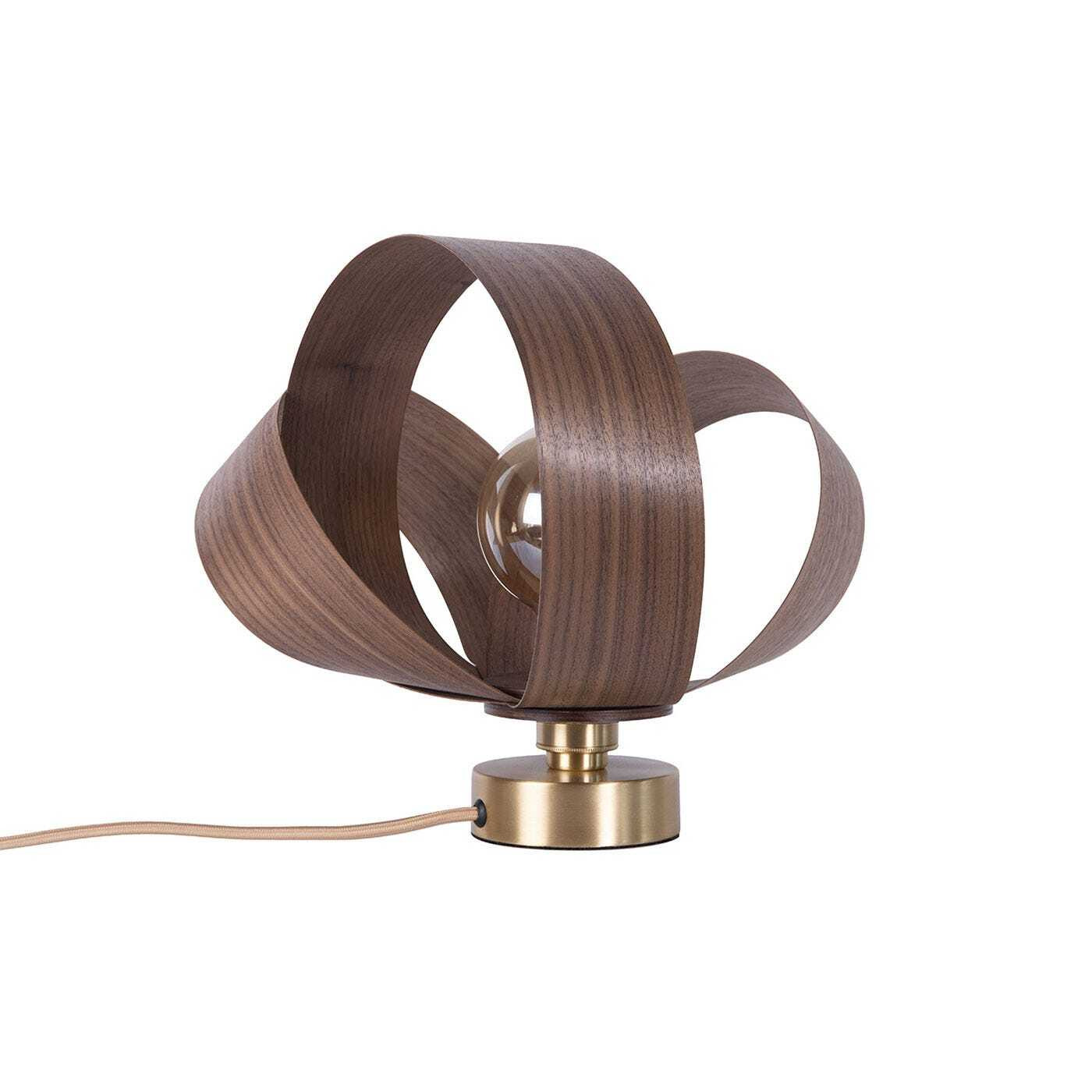 Tom Raffield Verso Table Lamp Walnut by Heal's | ufurnish.com