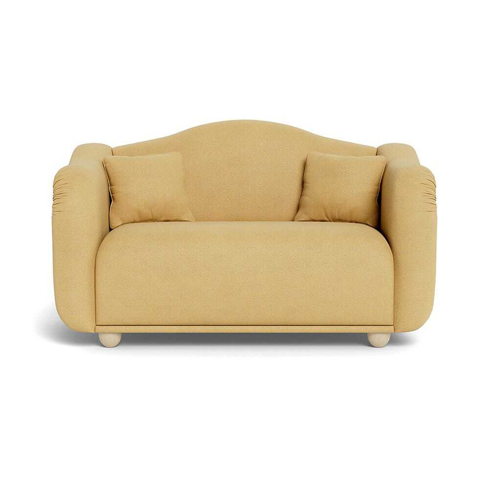 Heal's Tetbury 2 Seater Sofa Tejo Recycled Ochre Natural Beech Feet by ...