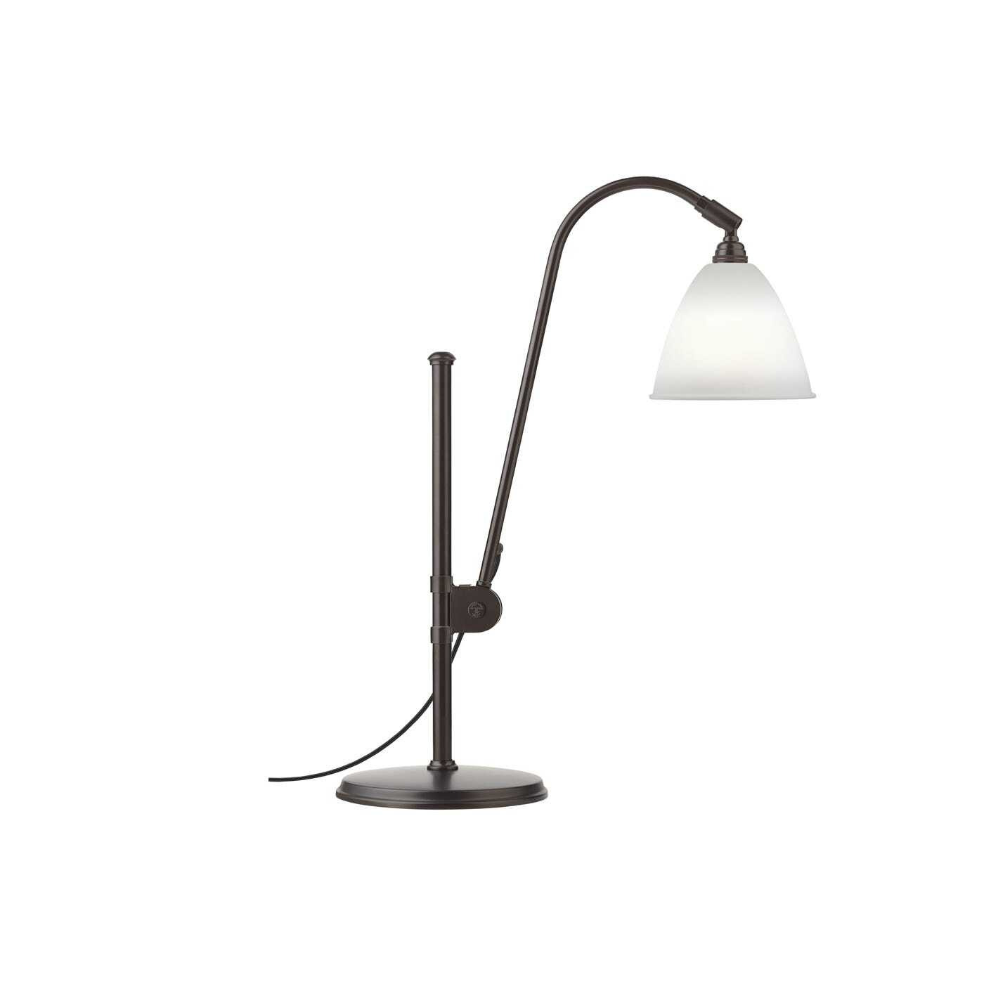 Gubi Bestlite BL1 Table Lamp Black Brass Bone China Shade by Heal's ...