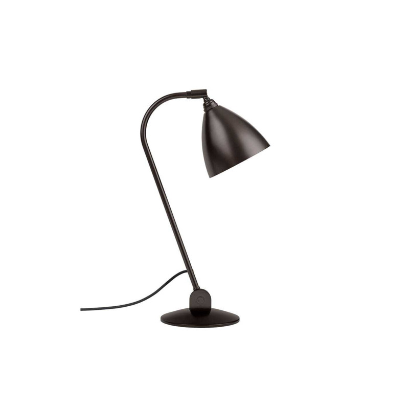 Gubi Bestlite BL2 Table Lamp Black Brass Base Black Brass Shade by Heal ...